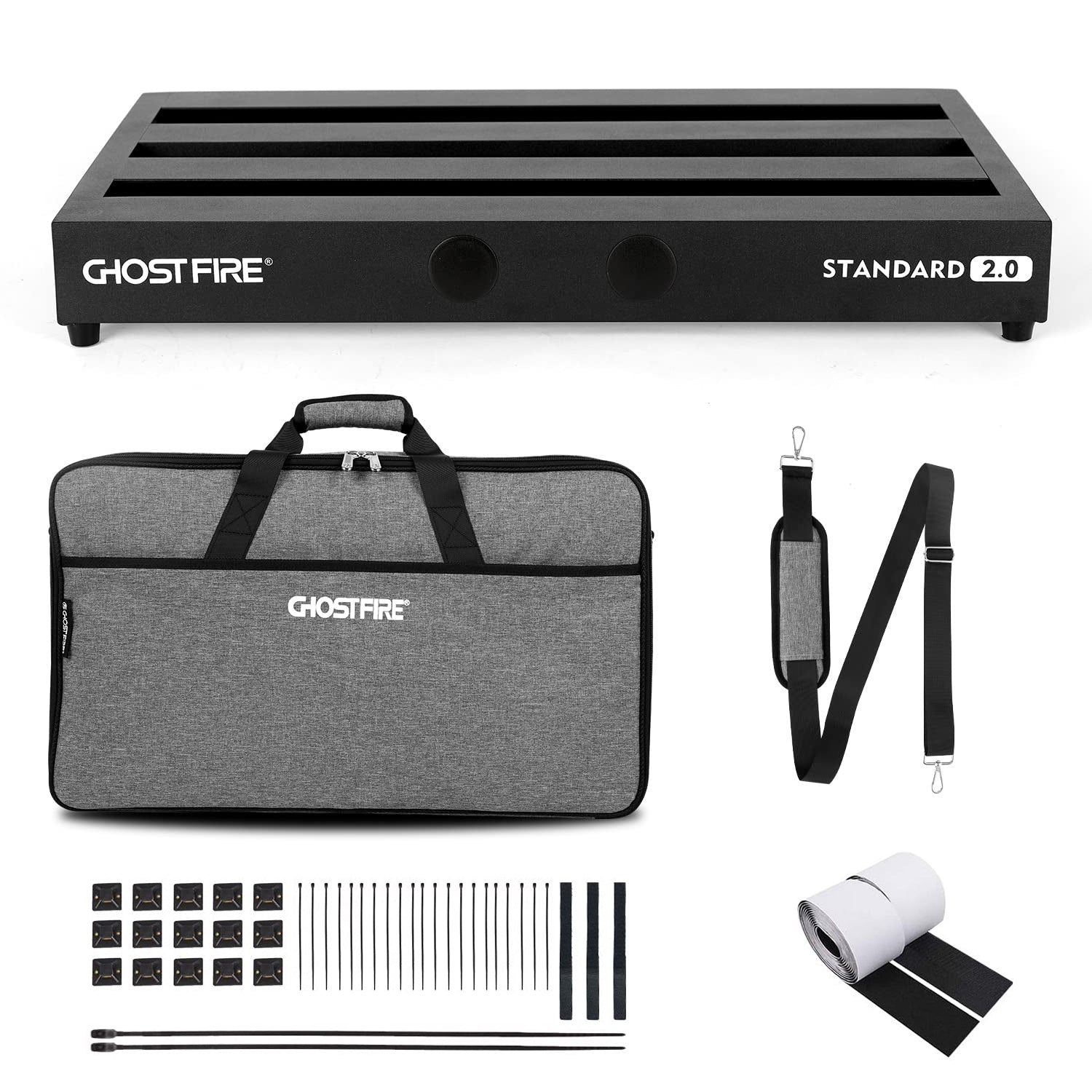 Ghost Fire Guitar Pedal Board Aluminum Alloy 3.3lb Effect Pedalboard 2 ...