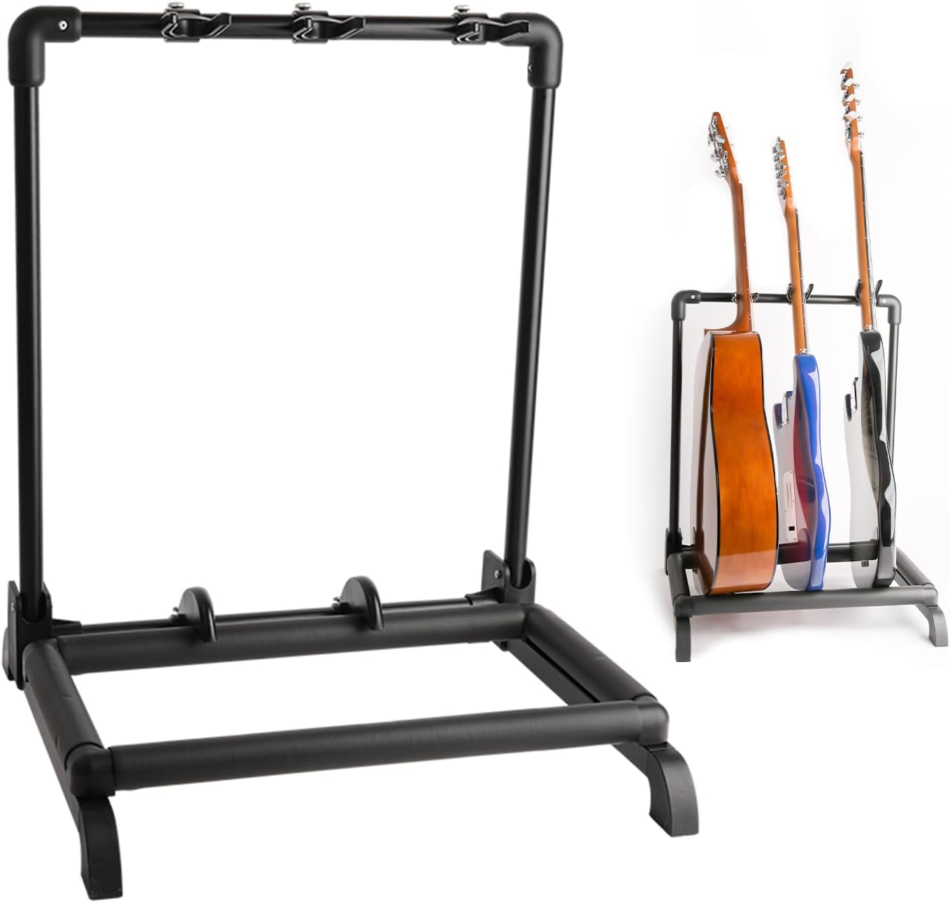GHOSTFIRE 3 Multi-holder Guitar Stand Foldable Guitar Display Rack Fit ...