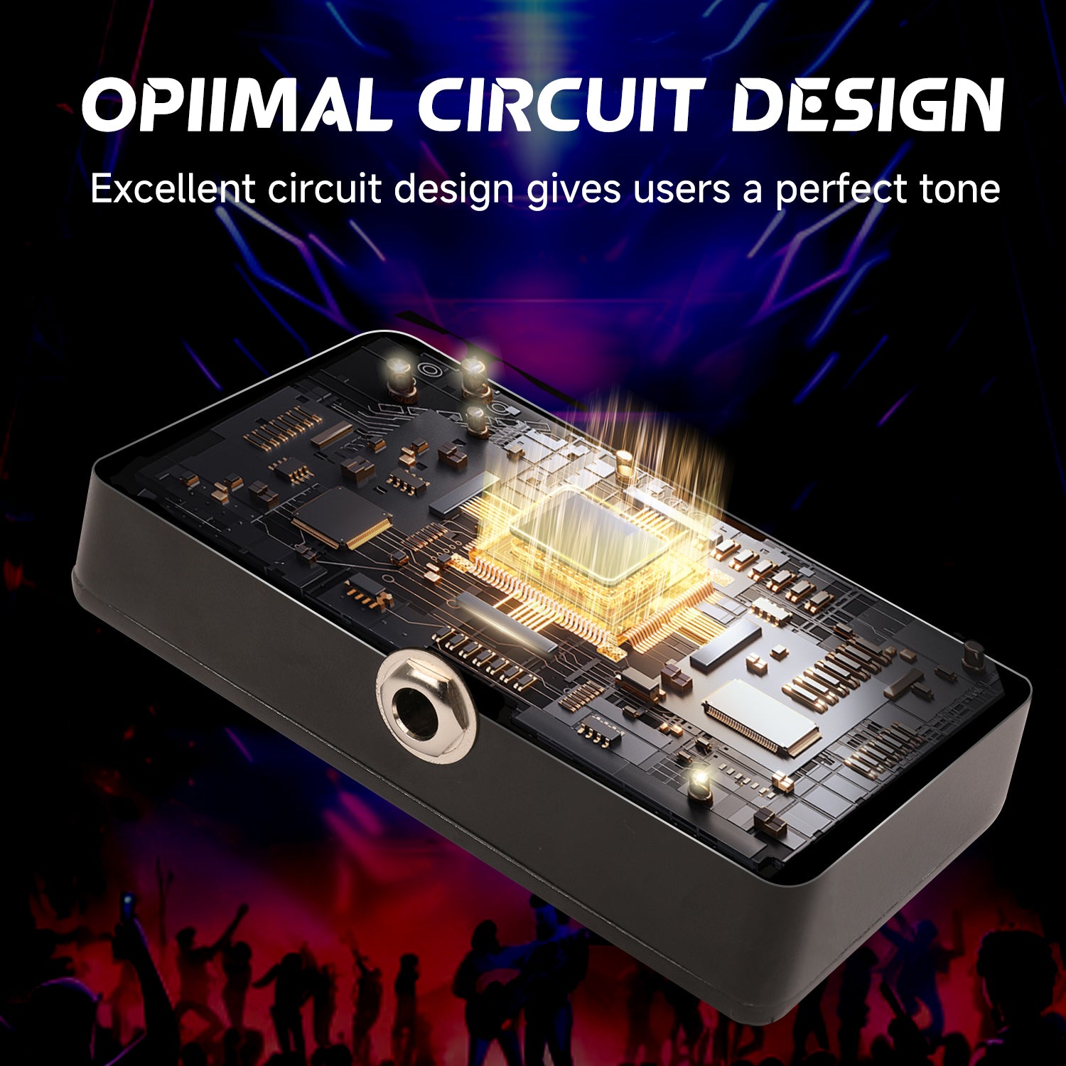 GHOSTFIRE Meteorite Distortion Guitar Effect Pedal - High Gain, Warm T ...