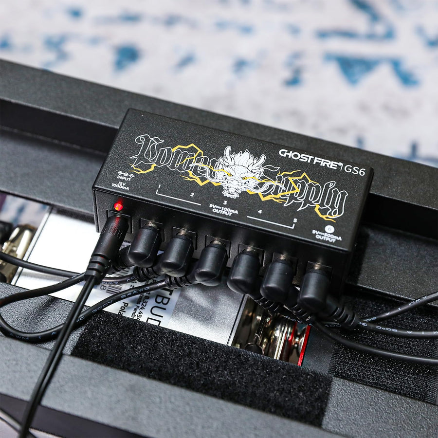 GHOSTFIRE GS6 Guitar Pedal Power Supply 9V/1000mA High Current for 9V ...