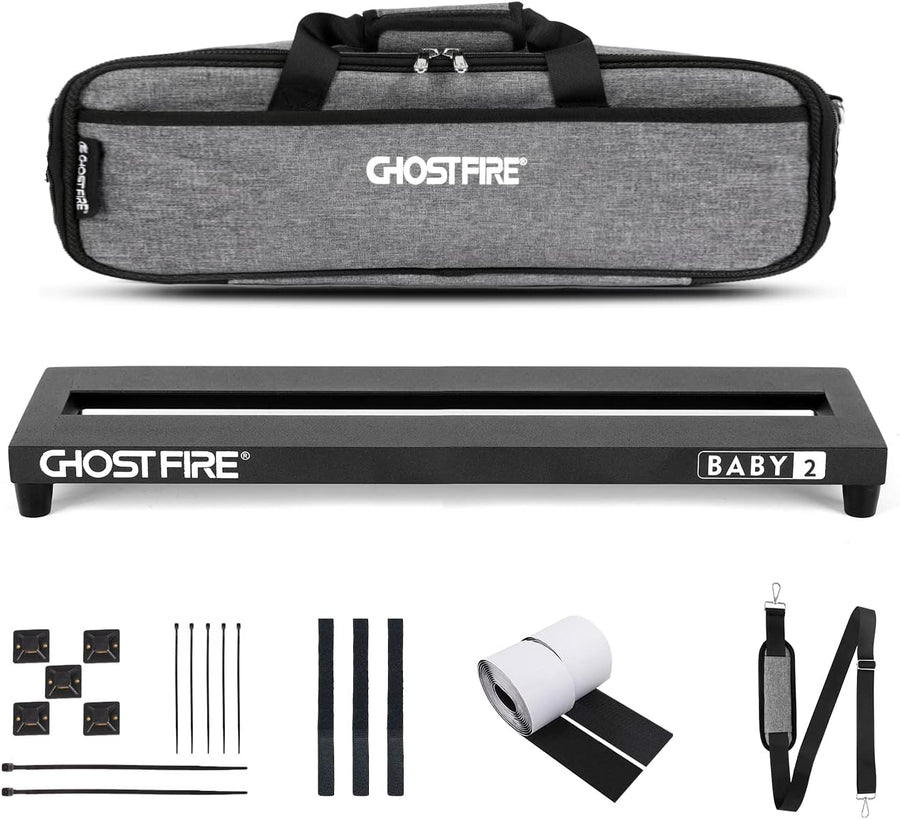 Ghost Fire Guitar Pedal Board Aluminum Alloy Effect Pedalboard with Ca ...
