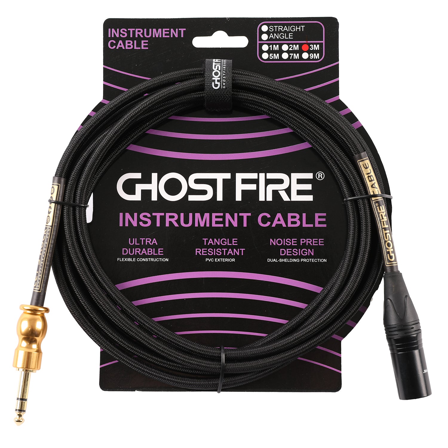 GHOST FIRE High Performance microphone Cable Performanc Noise-Cancelli ...